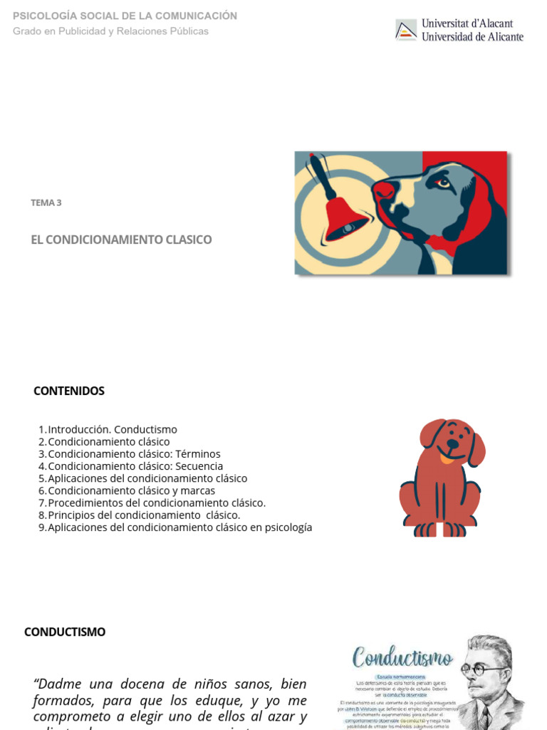 TEMA 3 | PDF | Sicología | Conceptos psicologicos