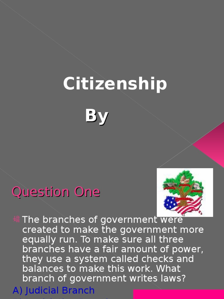 Citizenship Test by Patrick | PDF | Politics