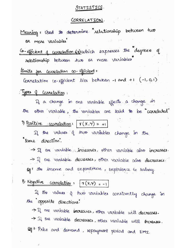 Correlation - Intro | PDF