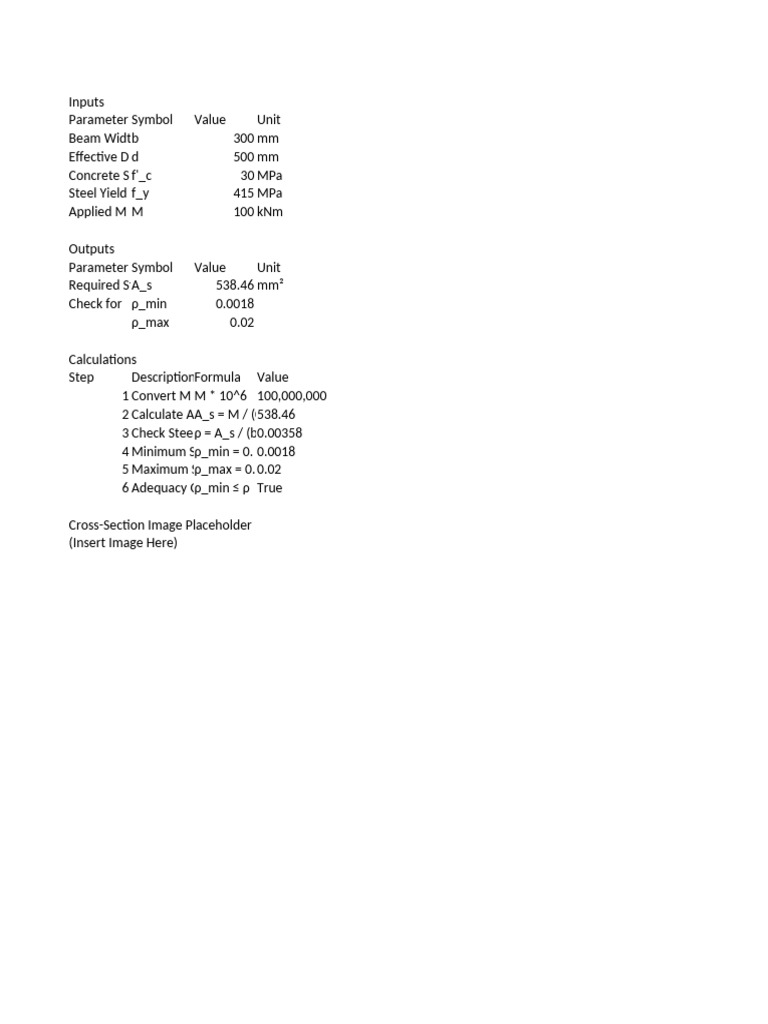 Beam and Slab Design Calculations | PDF