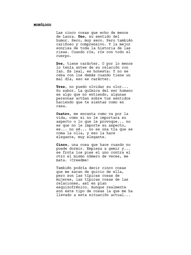 Monólogo | PDF