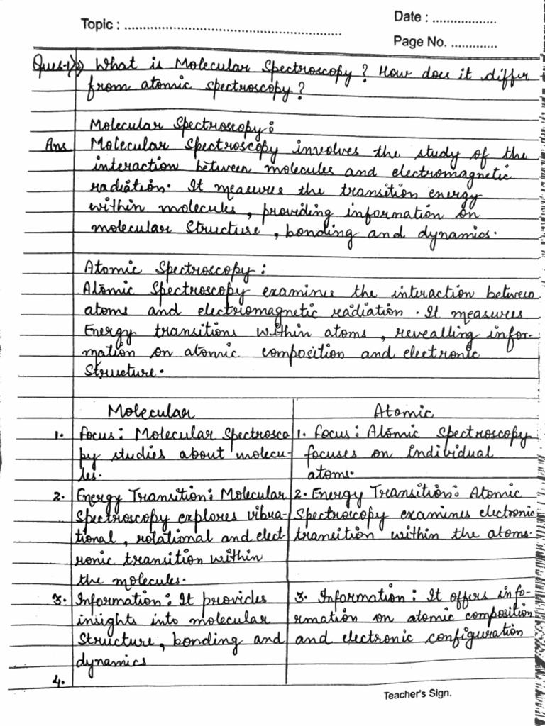 Uv Spectroscopy Imp Ques or Assignment | PDF | Atomic Physics