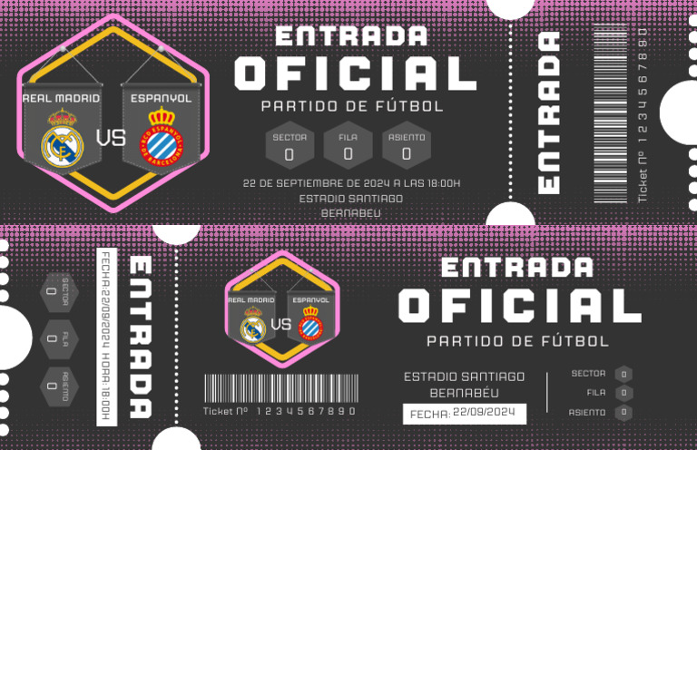 Entrada Partido de Fútbol Profesional Negro Rojo y Blanco 2 | PDF