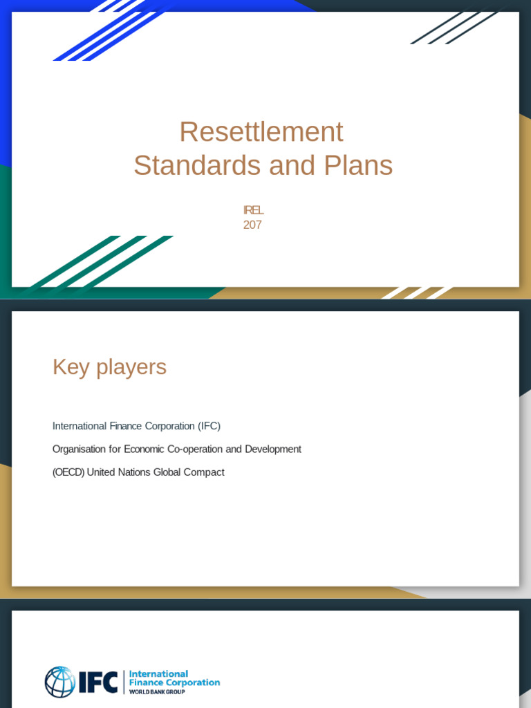 Resettlement Standards and Plans | PDF | Business | Economies