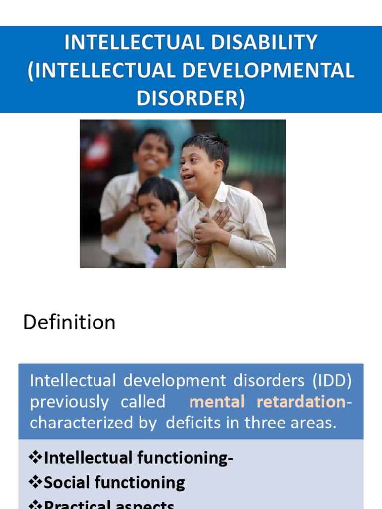 Intellectual Disability | PDF | Intellectual Disability | Intelligence ...