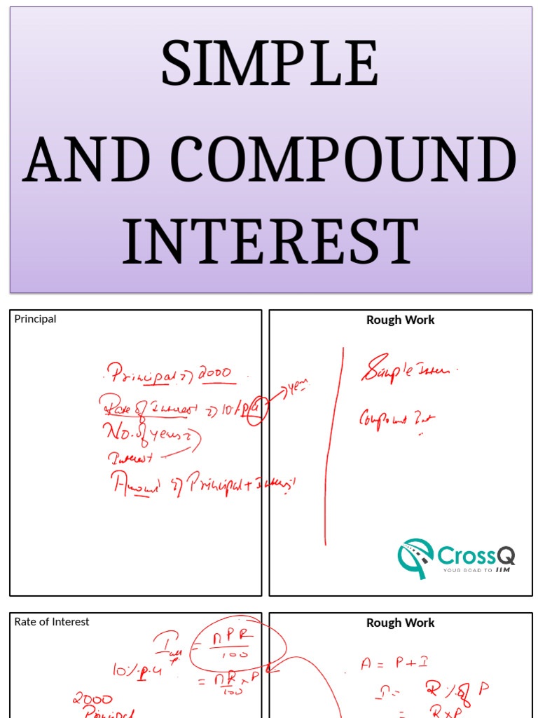 Simple Interest and Compound Interest Main (3)-1 | PDF | Interest ...