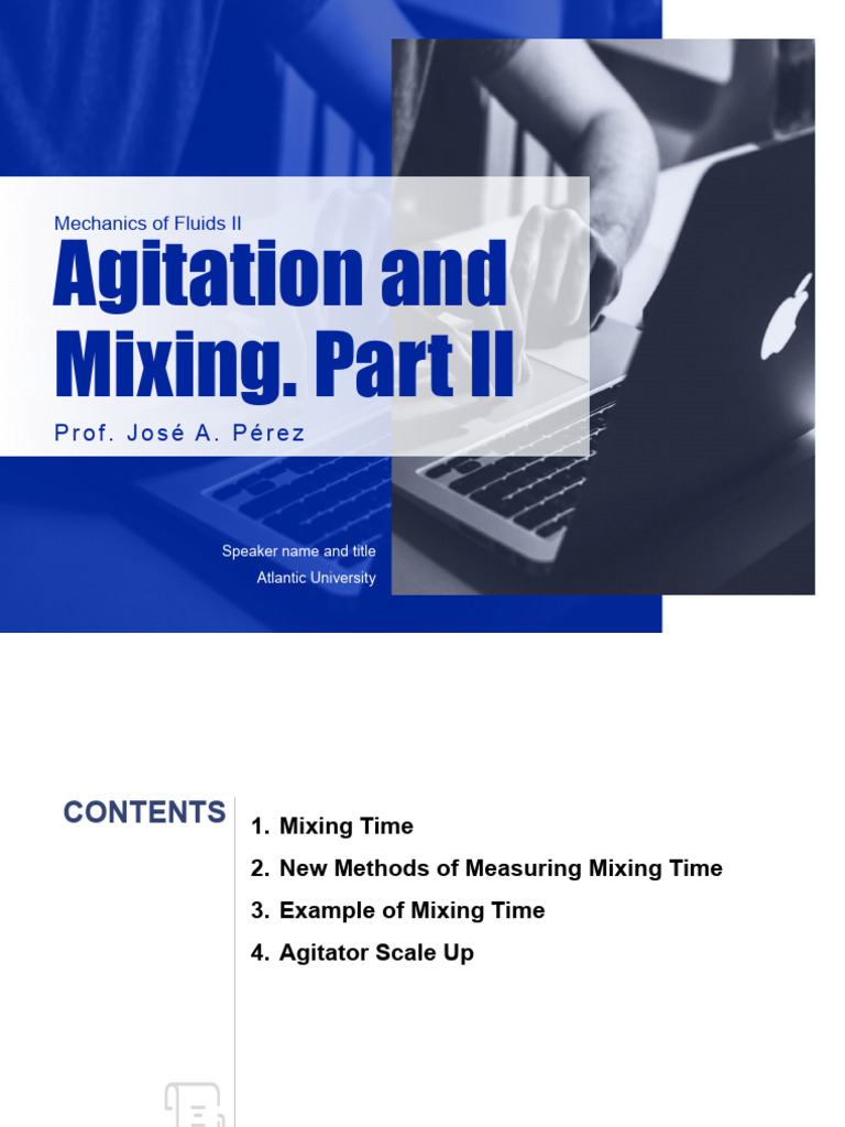Agitation and Mixing Part II | PDF | Liquids | Viscosity