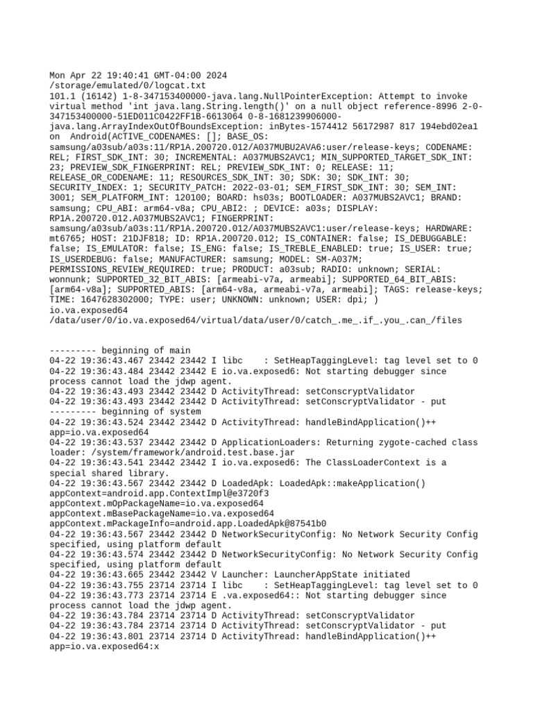 Logcat | PDF | Computer Science | Software