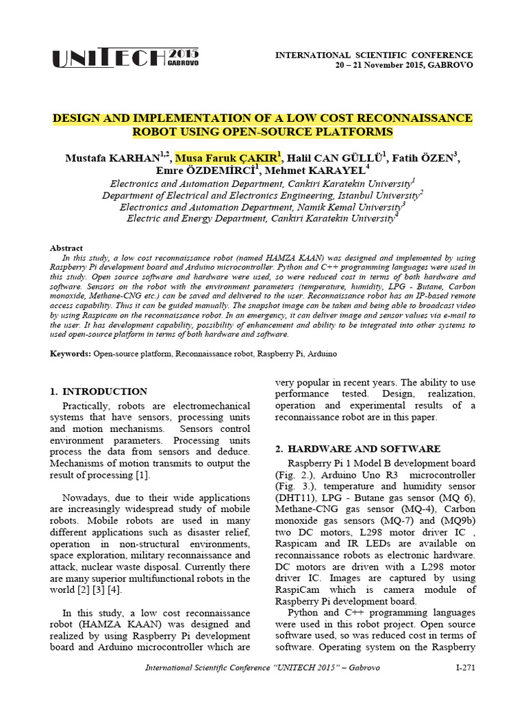 bildiri 2 | PDF | Arduino | Raspberry Pi