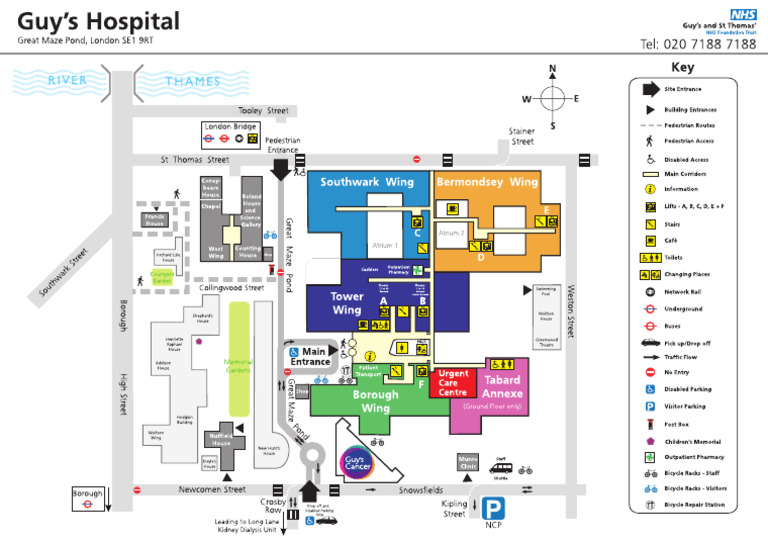 Map of Guys Hospital | PDF