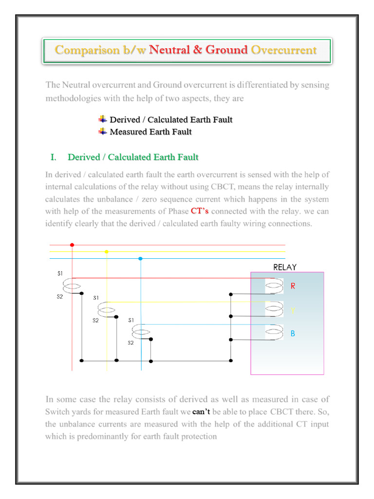 Comparison B - W Neutral Overcurrent & Ground Overcurrent | PDF