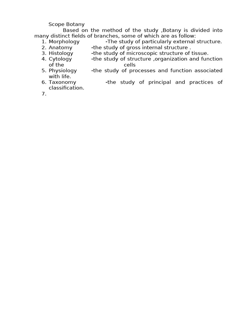Scope Botany | PDF