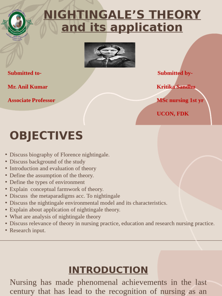 Nightingale's Environmental Nursing Theory | PDF | Nursing | Theory