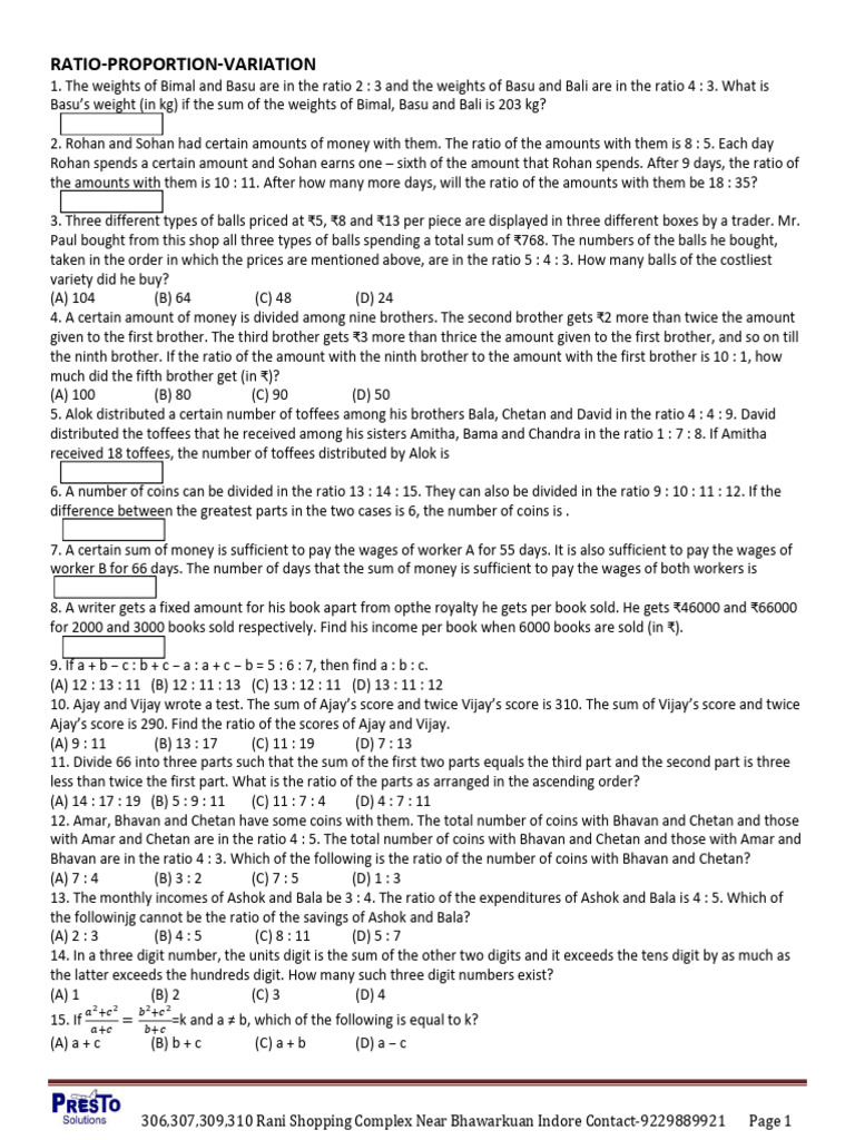 Quant MIX sheet amit sir part DOUBTS | PDF | Interest | Loans