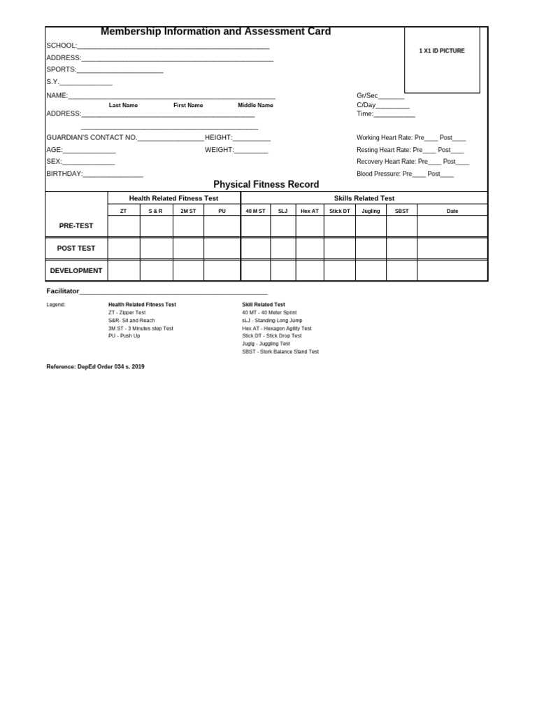 Assessment-Card | PDF | Clinical Medicine | Physiology