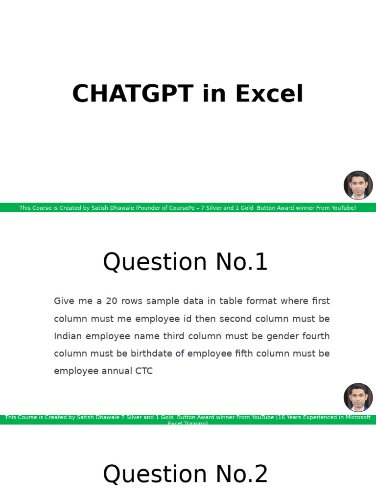 Chatgpt in Excel | PDF | Microsoft Excel