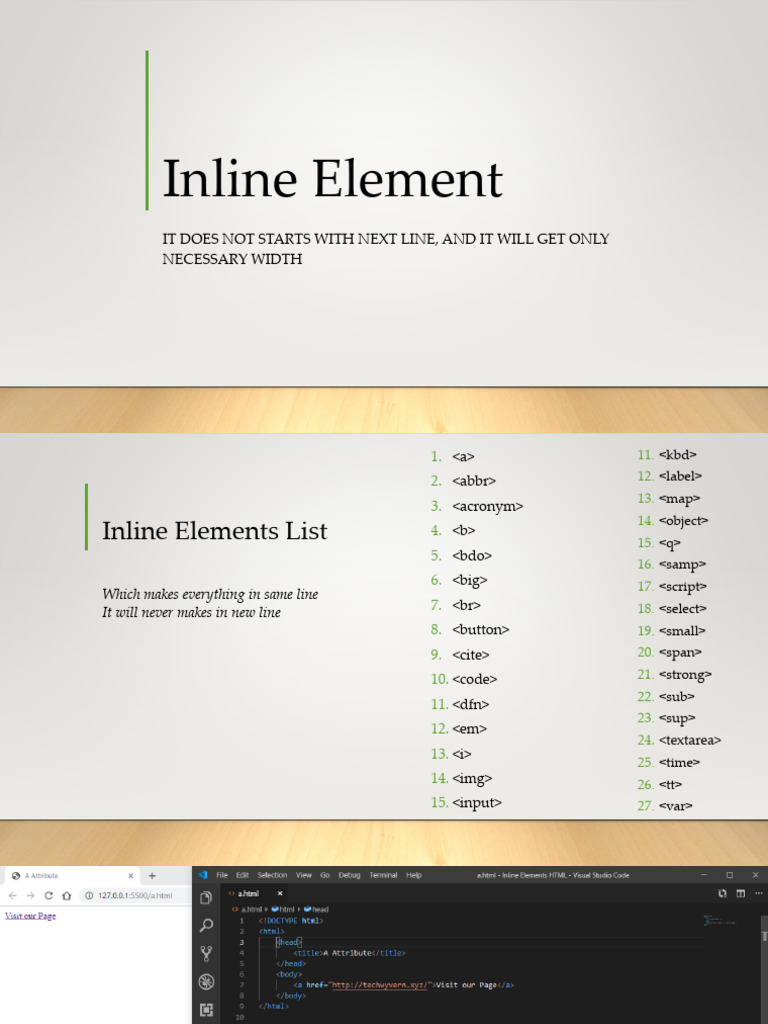 3.inline Elements | PDF | Computers