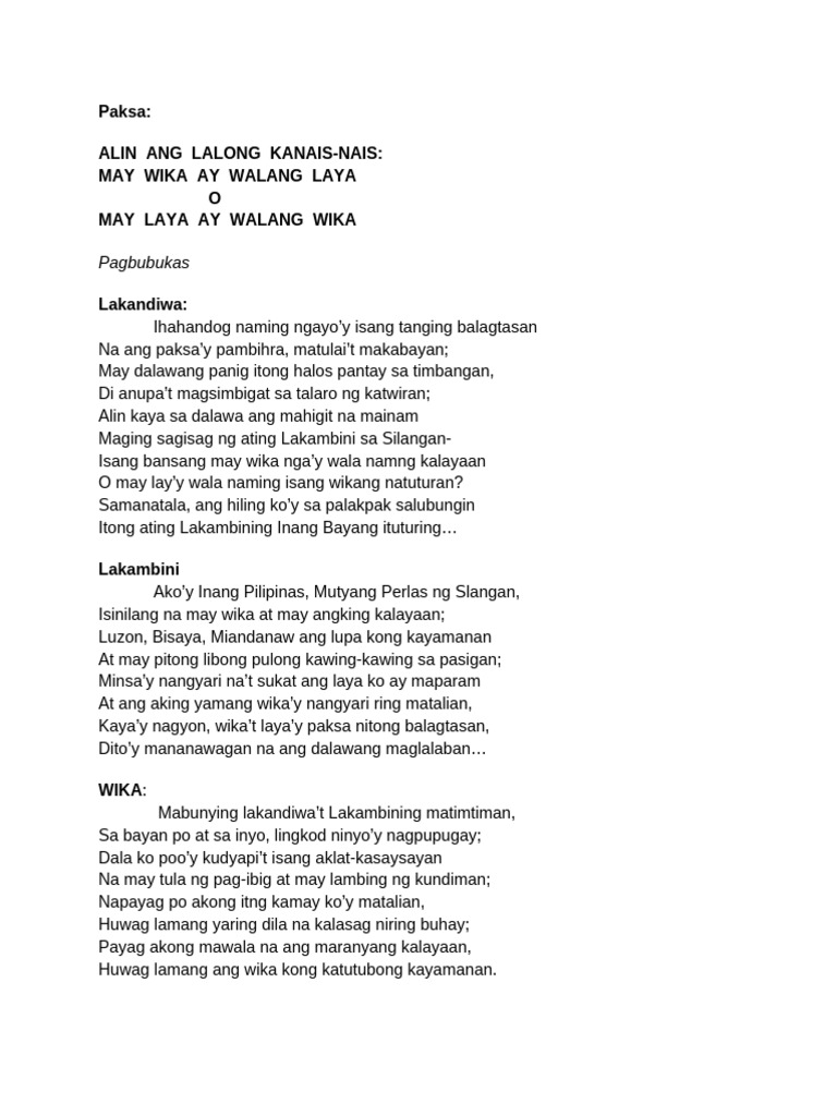 BALAGTASAN | PDF