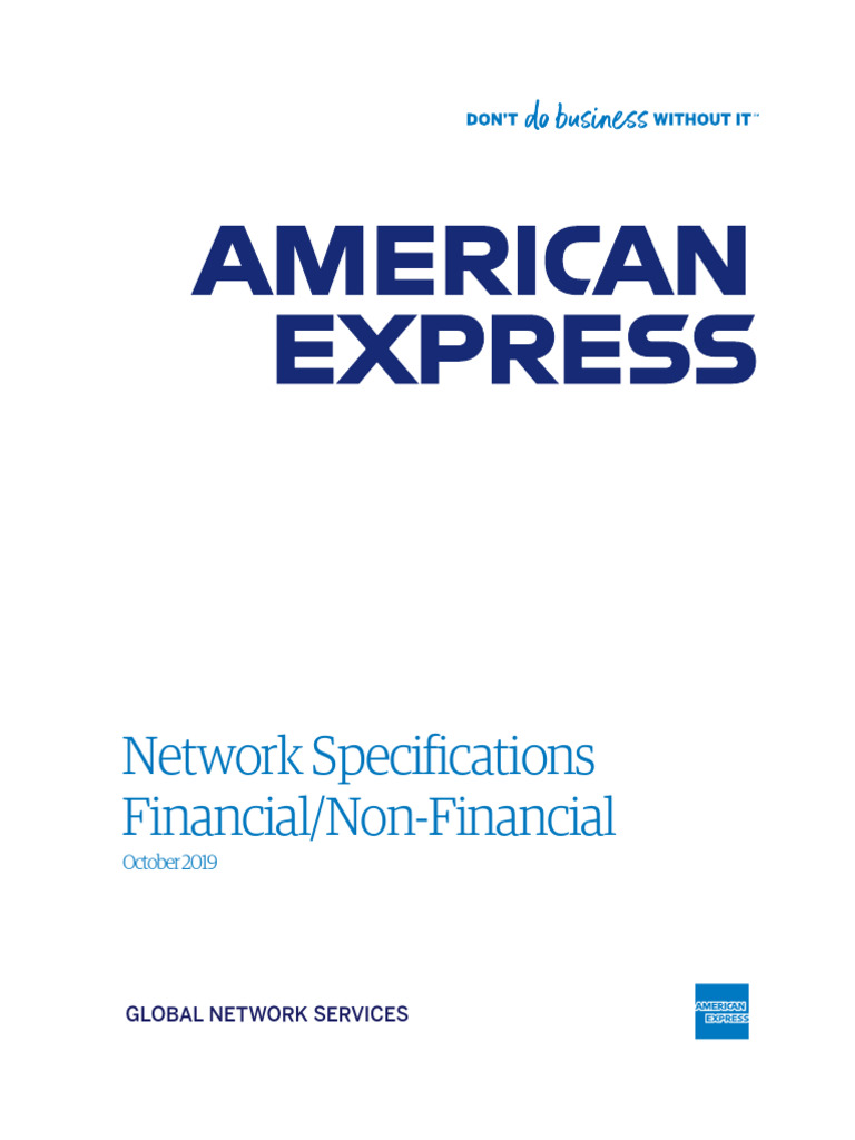 American Express Network Manual | PDF | Service Industries | Banking ...