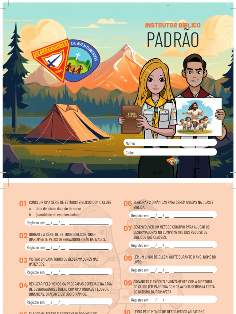 Cartão Instrutor Bíblico Padrão | PDF