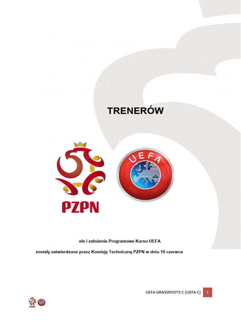 771-Kurs Trenerów UEFA C | PDF