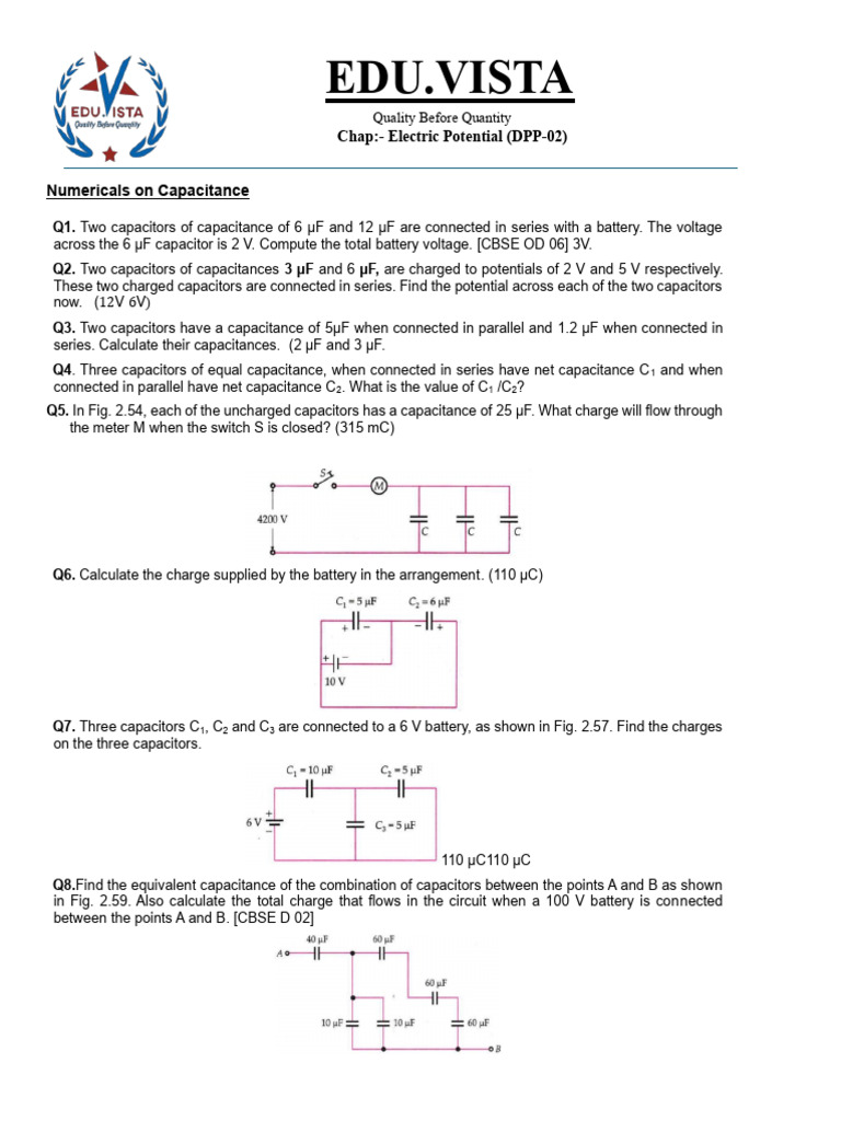 Capacitance | PDF | Capacitance | Capacitor