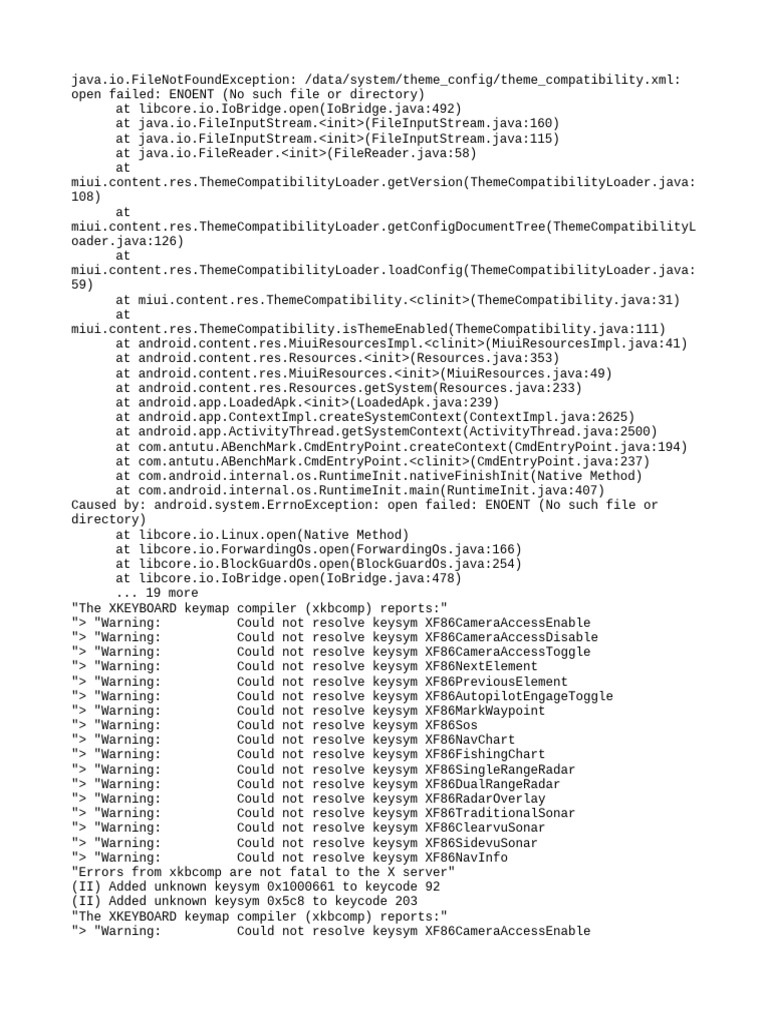 x11 Server Log | PDF | Java (Programming Language) | Operating System ...
