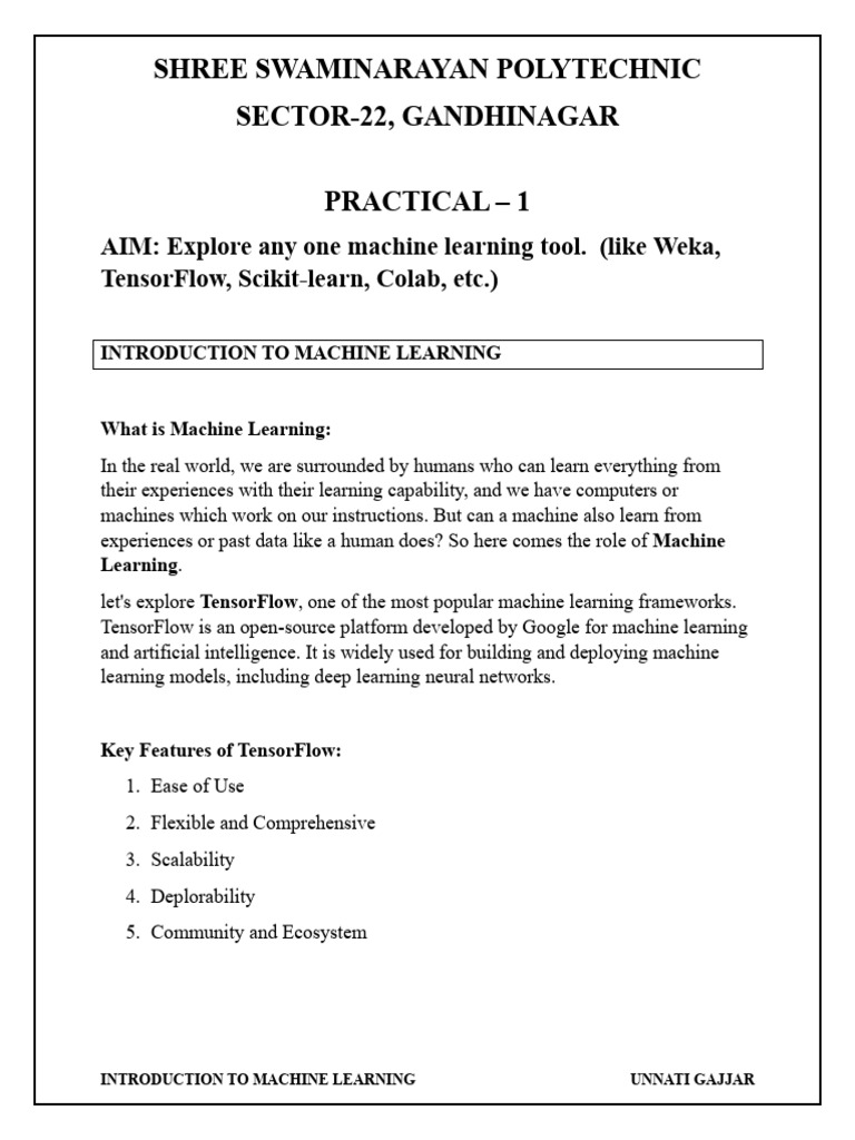 Practical 1 | PDF
