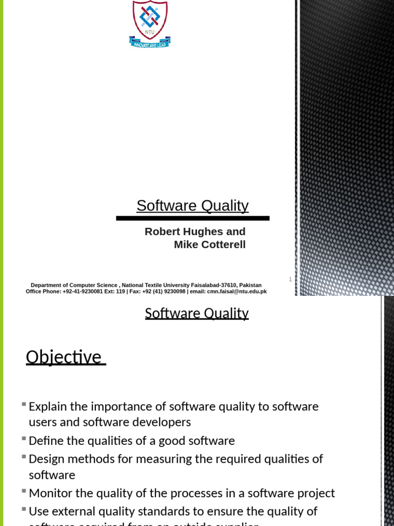 Software Engineering Module-5softwarequality | PDF | Software Quality | Computer Program