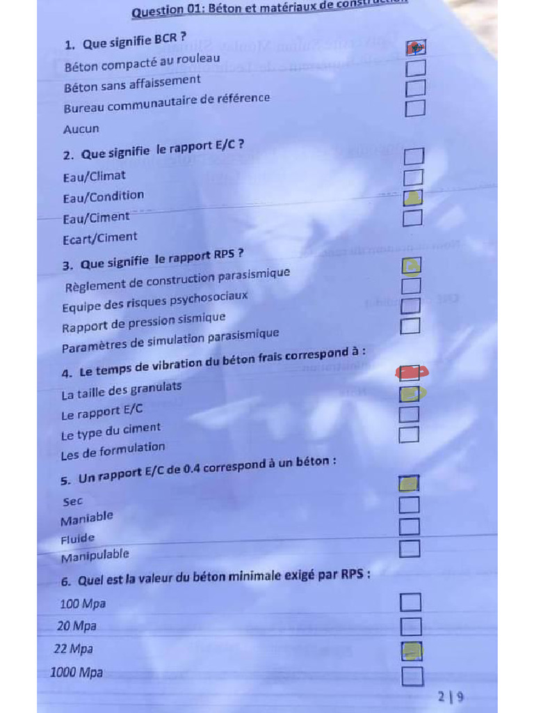 CNCR Avec Les Réponses | PDF