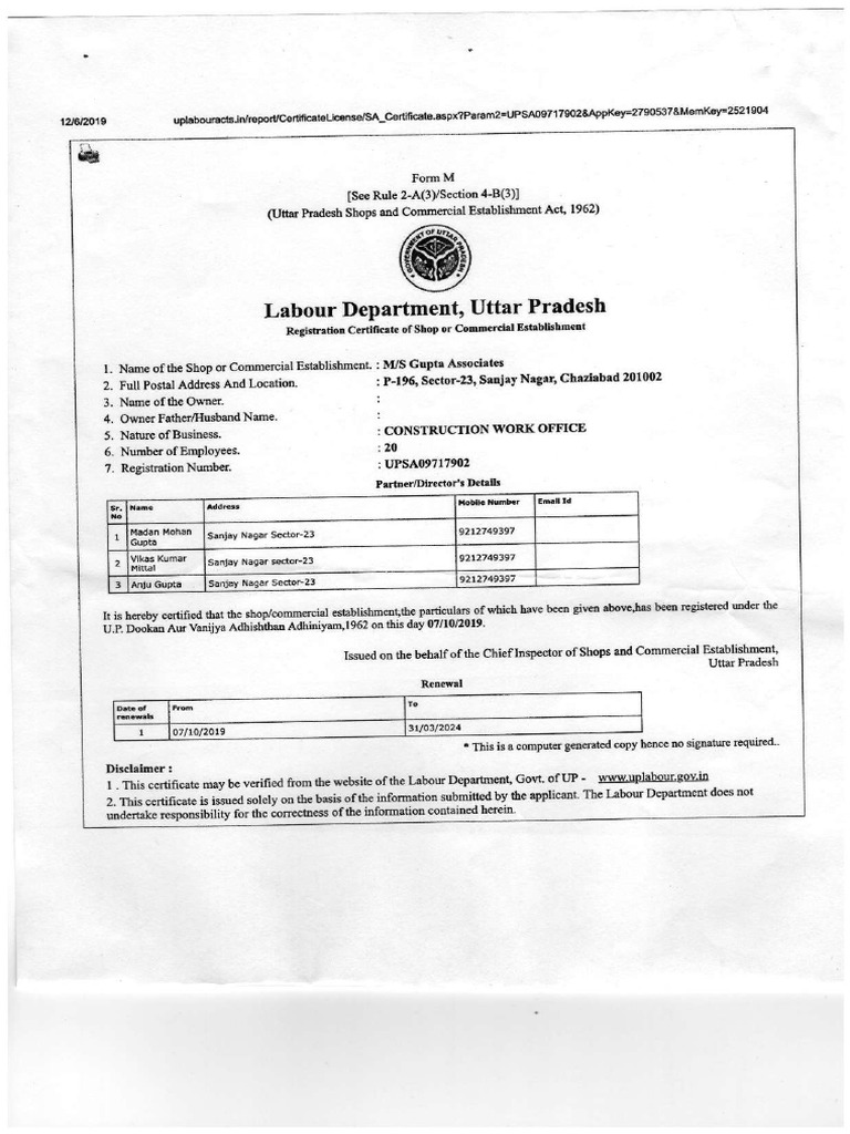 labour registration | PDF