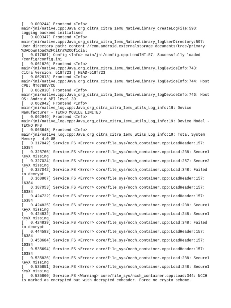 Citra Log - Txt.old | PDF | Encryption | Computing