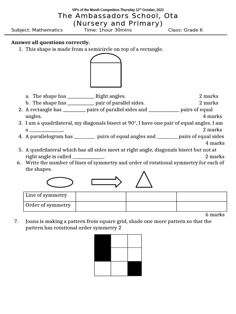 Math Pdf Rectangle Mathematics