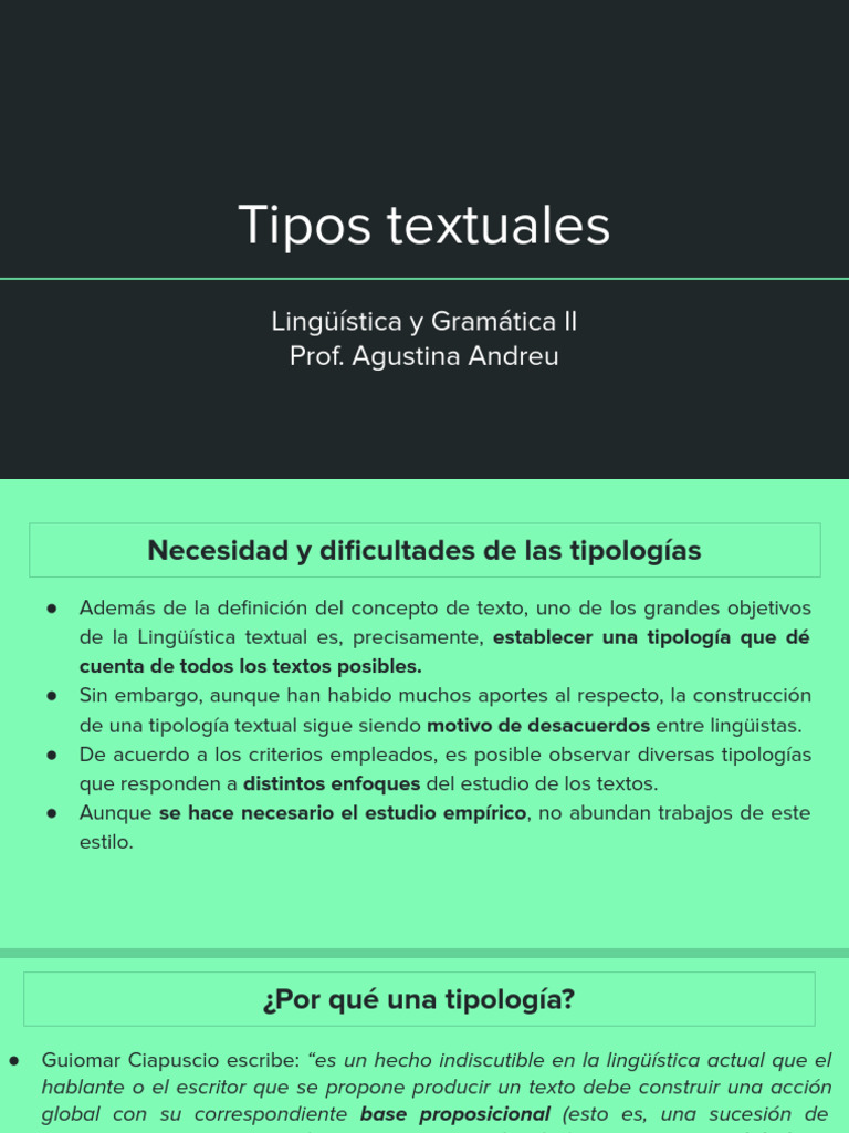 Tipos Textuales | PDF | Narración | Lingüística