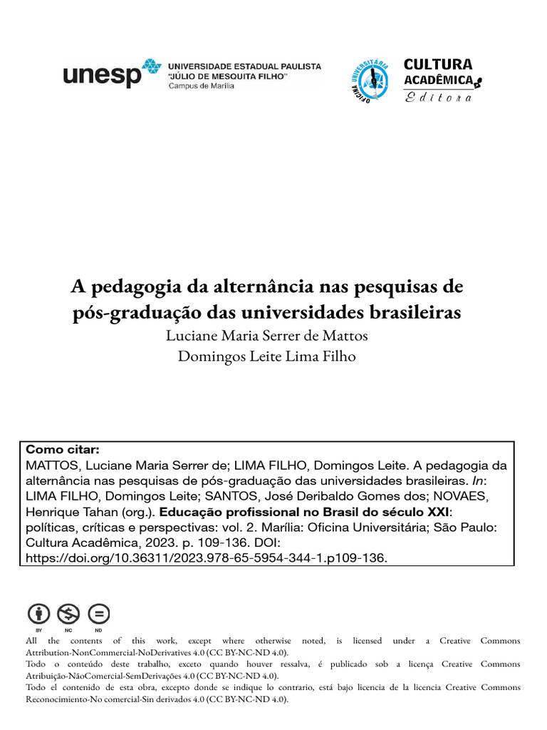 Cap4+109-136_merged | PDF | Pedagogia | Brasil