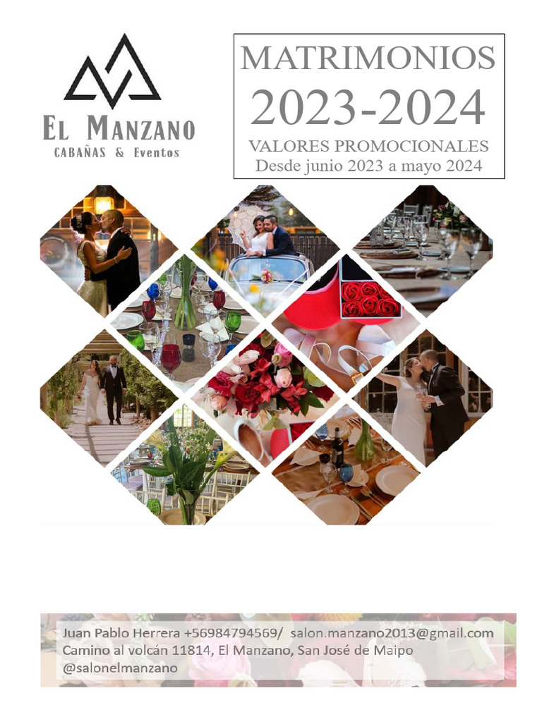 El Manzano Menu Temporada 2022 2024 Desde Junio 2023 A Mayo 2024 ...