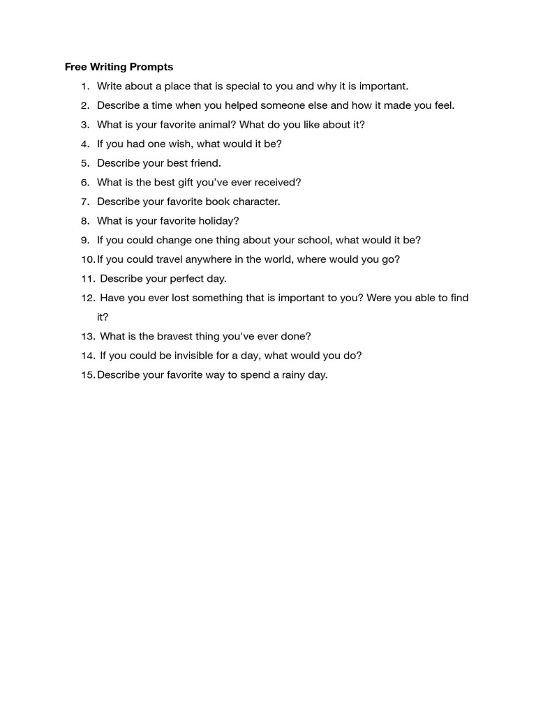 Sample Prompts | PDF