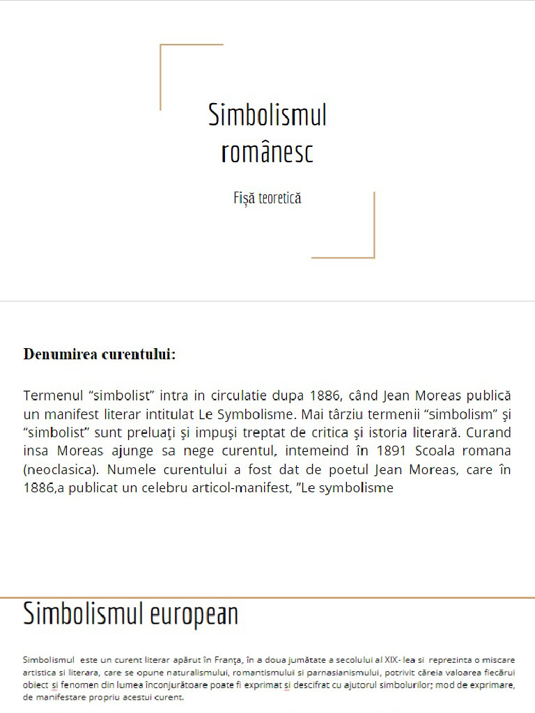 Simbolismul | PDF