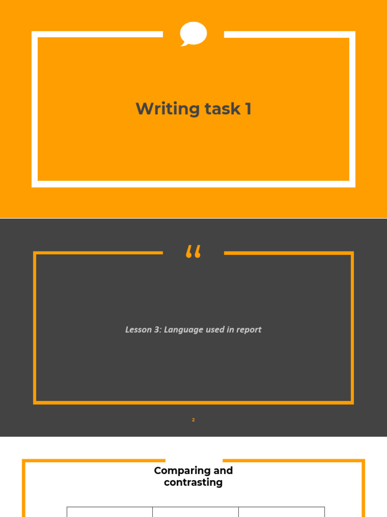 Slide 3 - Writing task 1 - Language use in a report | PDF | Adjective ...