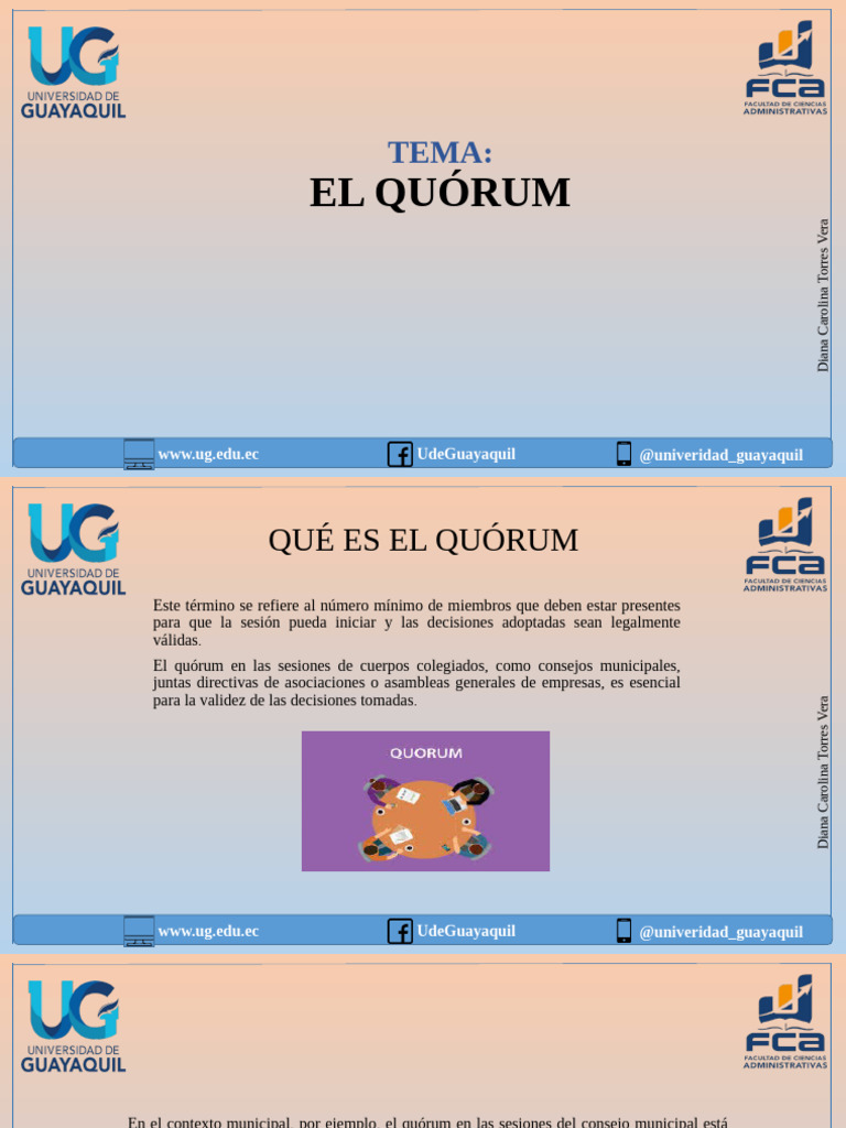 El Quórum | PDF | Quórum | Gobierno
