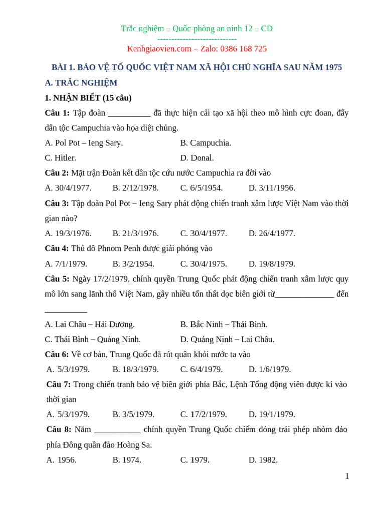 TN Qpan 12 Bai 1 CD | PDF