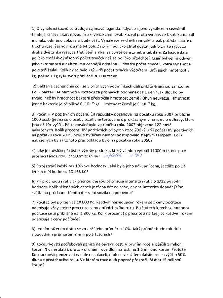 Slovní Úlohy GP | PDF