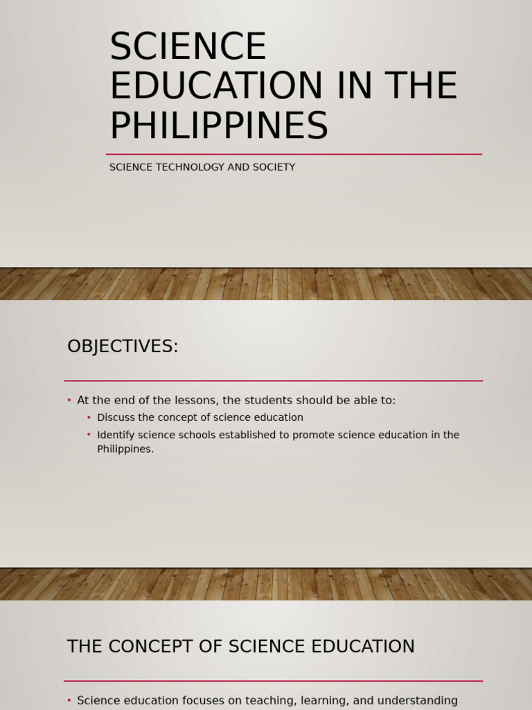Science Education in the Philippines | PDF | Science Education | Science