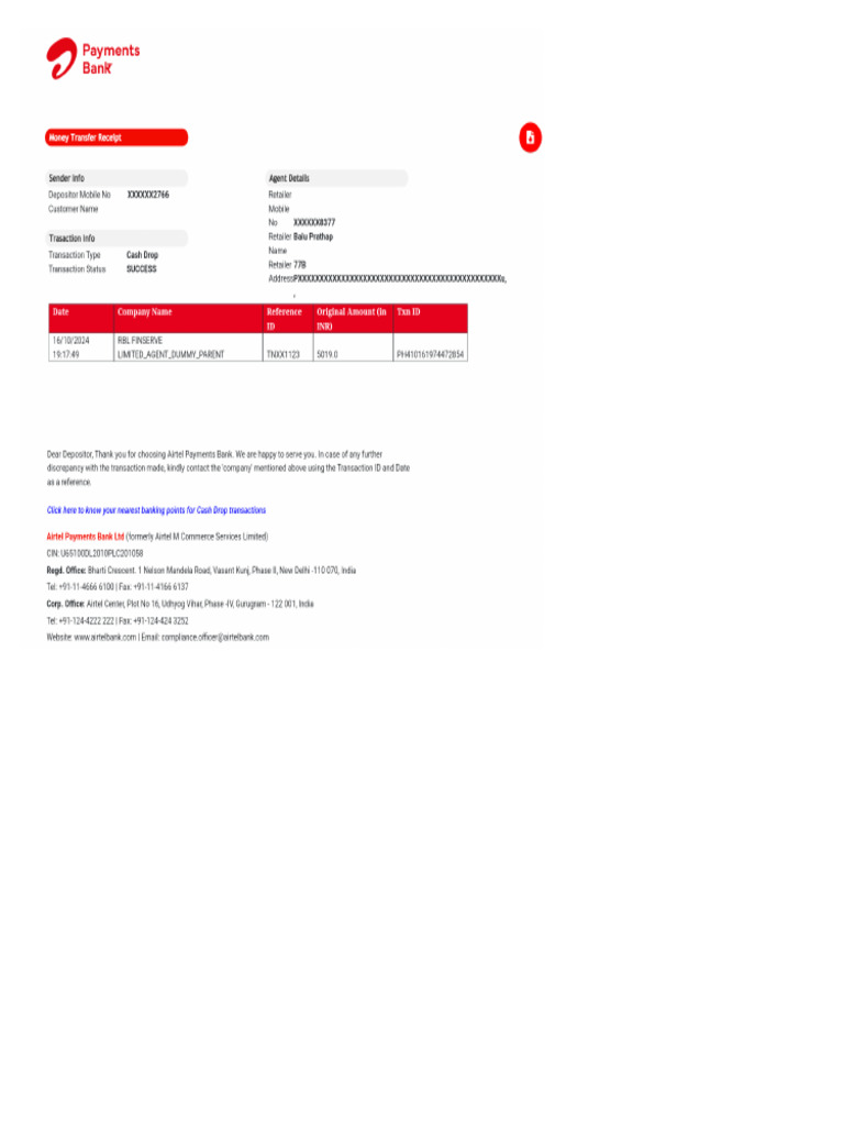 Reciept | PDF