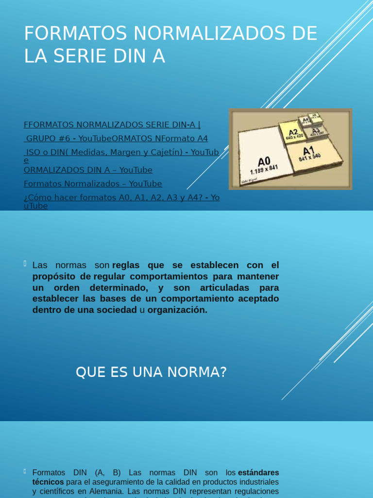 Formatos Normalizados de La Serie Din | PDF