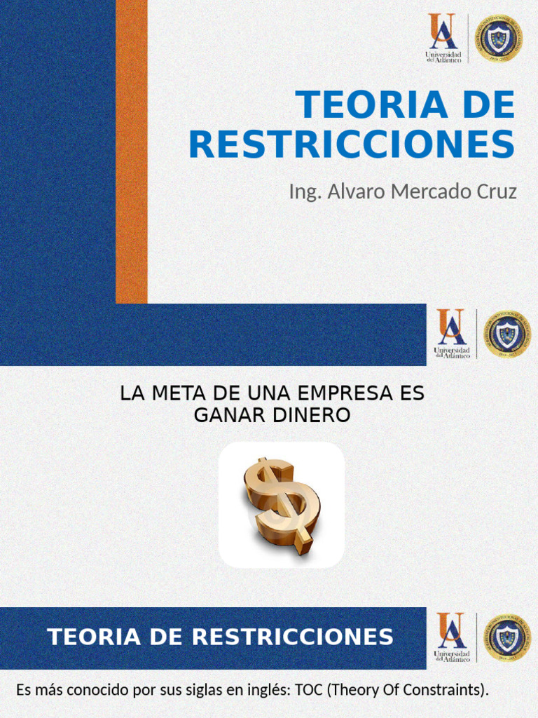 TEORIA DE RESTRICCIONES | PDF | Business | Mercado (economía)