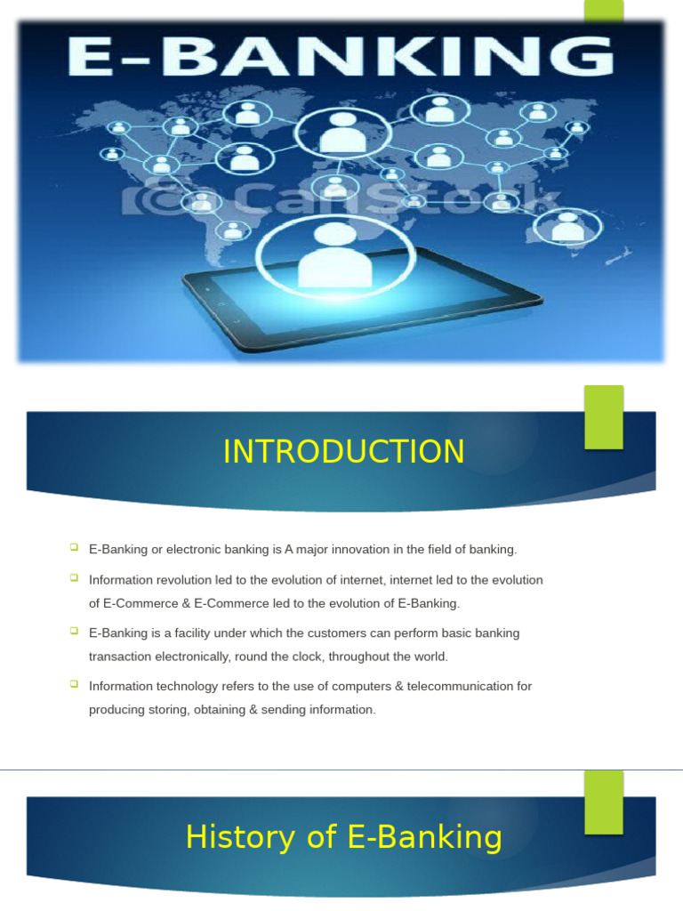 E-Banking | PDF | Automated Teller Machine | Online Banking