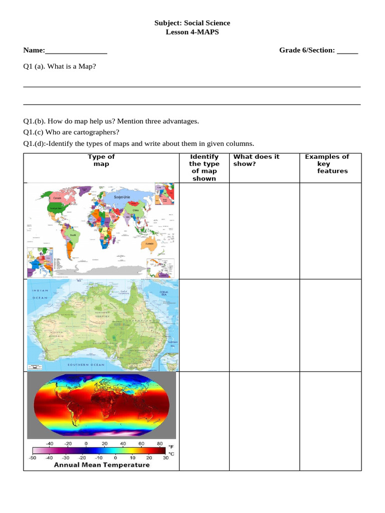 Assignment Grade 6 MAPS | PDF | Teaching Methods & Materials