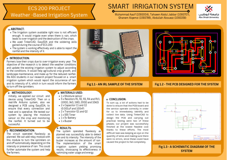 ecs 200 poster | PDF | Irrigation | Printed Circuit Board