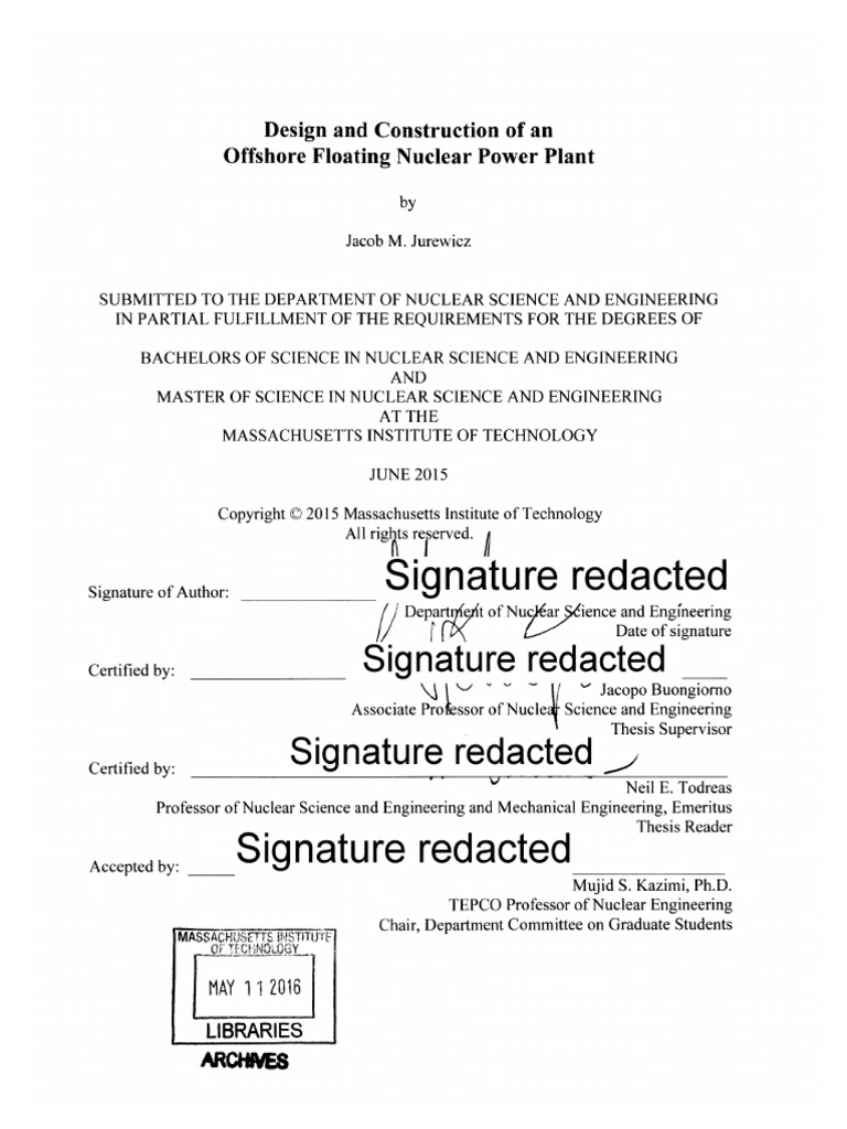 Signature Redacted Red Acted Sig Nature | PDF | Nuclear Power | Nuclear ...